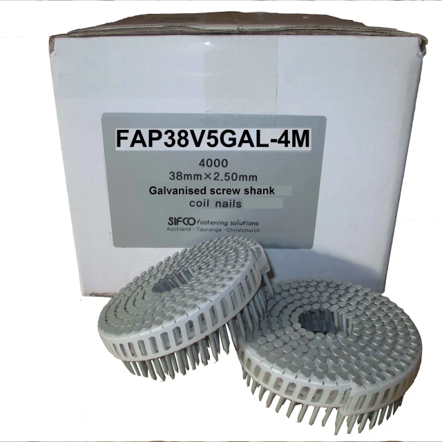 SIFCO 38mm x 2.50mm Galvanised Screw Shank Ballistic point Steel ...