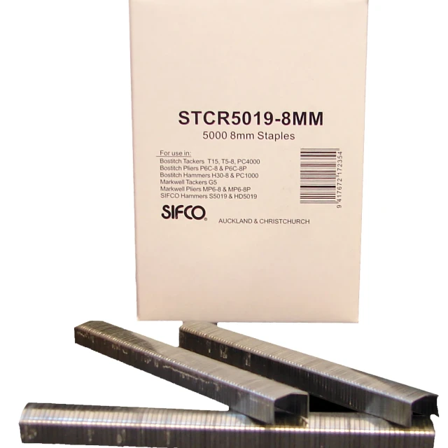STCR5019-8MM SIFCO 8mm Galvanised Raised Crown Staples