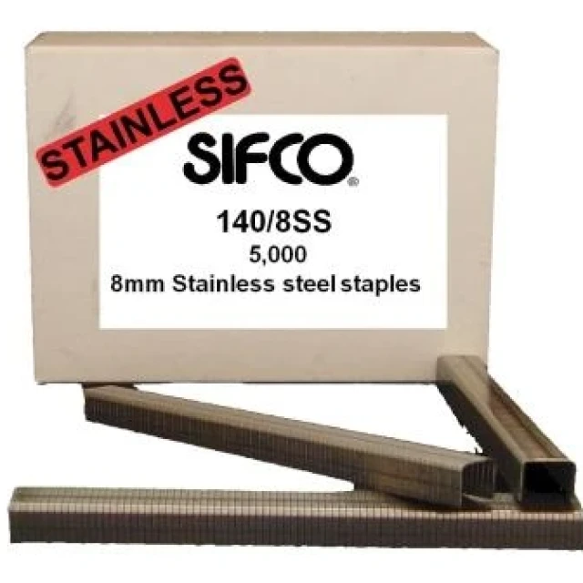 Shop 140/8SS 8mm Stainless Staples Online NZ | SIFCO