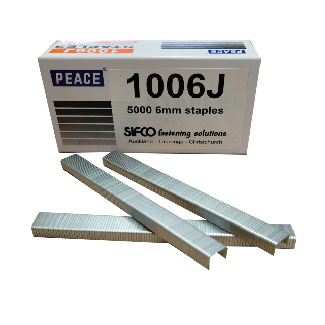 1006J SIFCO 6mm Galvanised Industrial Staples 5,000pcs/box