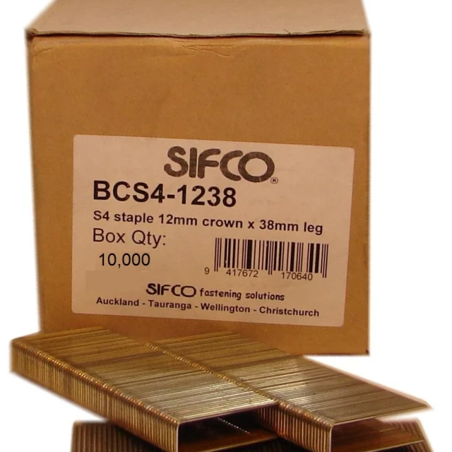 Buy SIFCO 38mm 16Ga. Galvanised Staples | 10,000pcs/Box