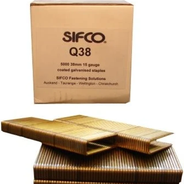 Q38 SIFCO 38mm 15 gauge senco Q17BAB Galvanised Staples