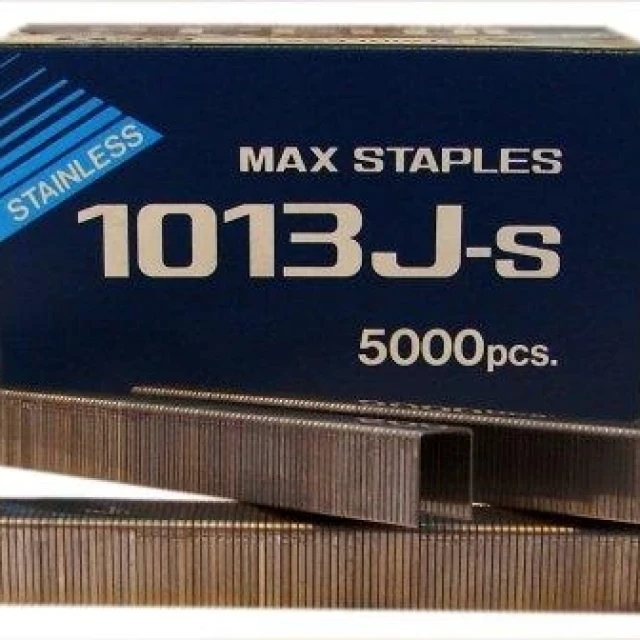 1013J-S MAX 13mm Stainless Industrial Staples 5,000pcs/box